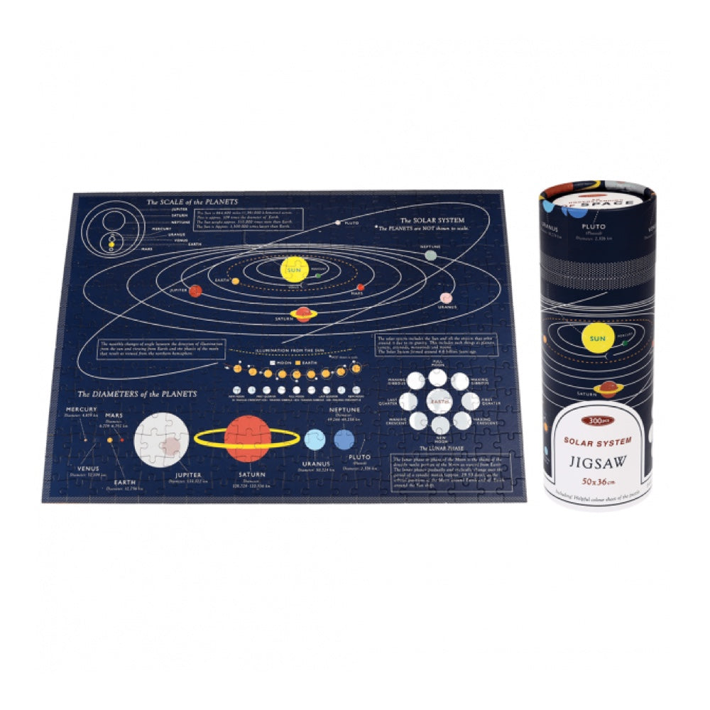 Space Age Solar System Jigsaw Puzzle in a Tube - 300 Piece – Western ...